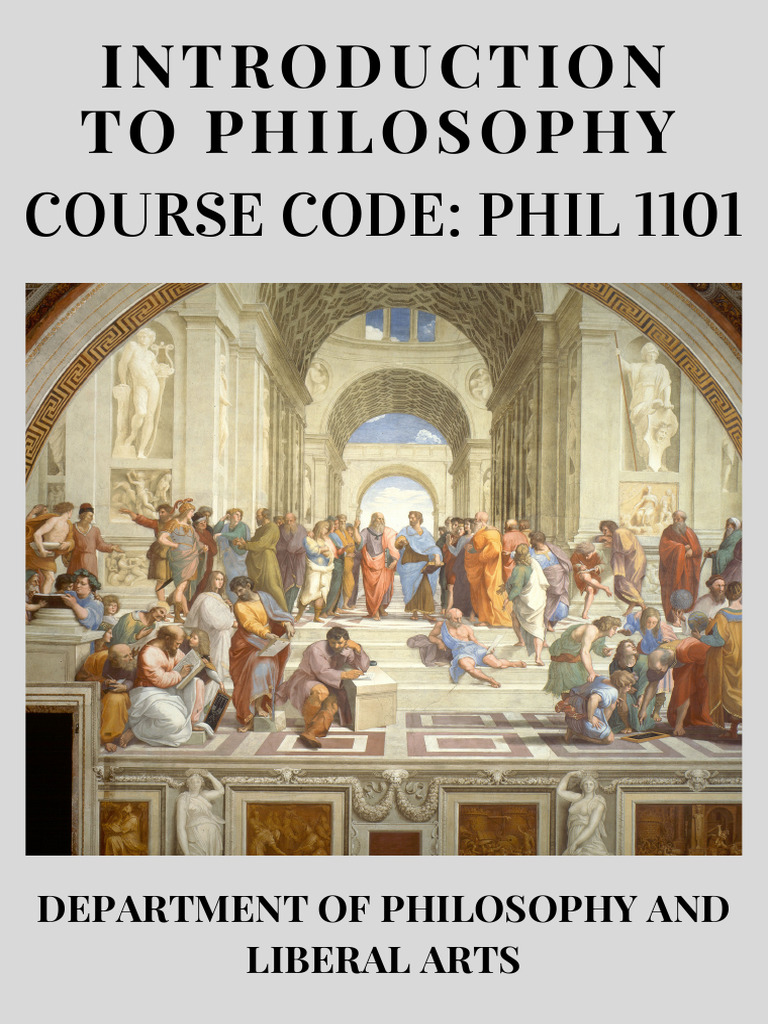 Introduction To Philosophy (Course Pack) | PDF | Argument | Deductive ...