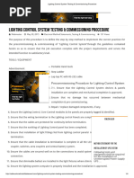 Electrical Power System Energization Procedure For Low Voltage ...