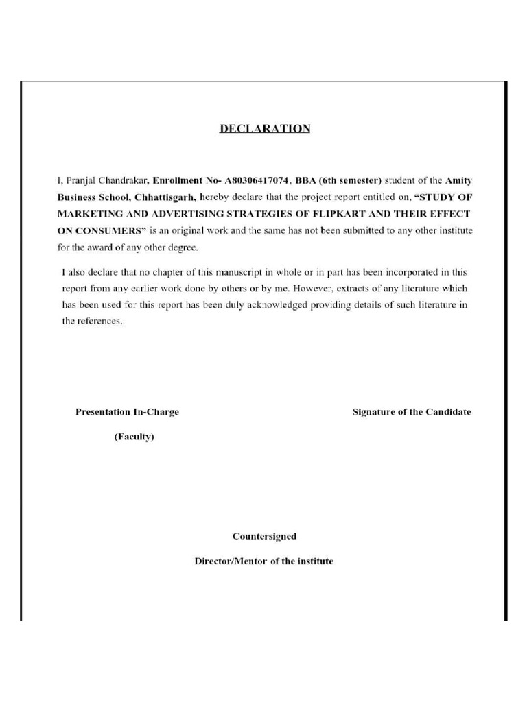 Declaration | PDF