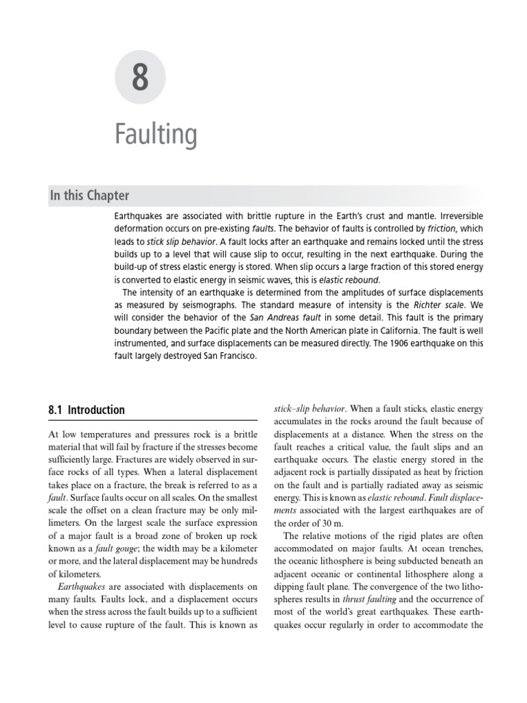 Faulting - 10 | PDF | Fault (Geology) | Earthquakes