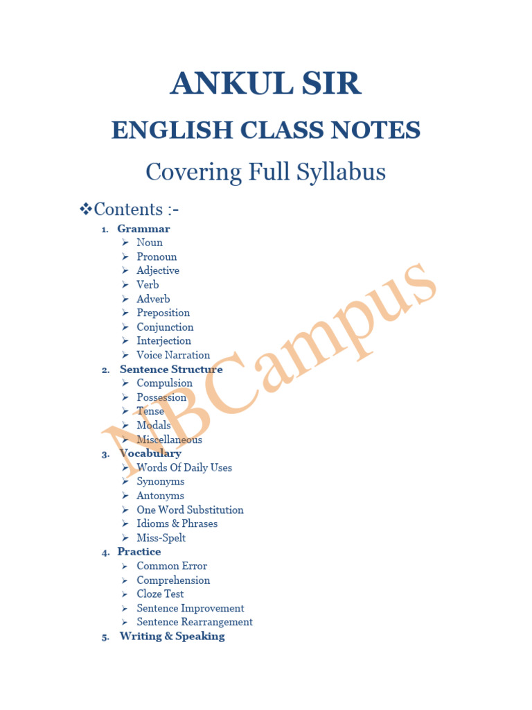 English by Ankul Sir - Preview | PDF | English Language | Linguistics