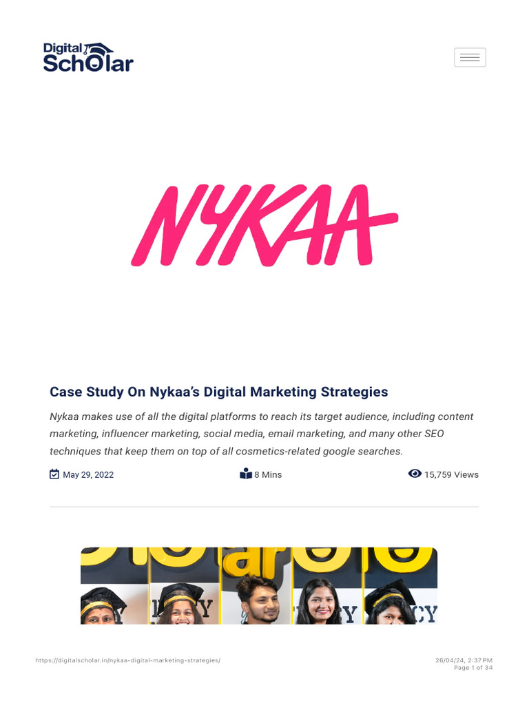Nykaa's Digital Marketing Case Study | PDF | Search Engine Optimization ...
