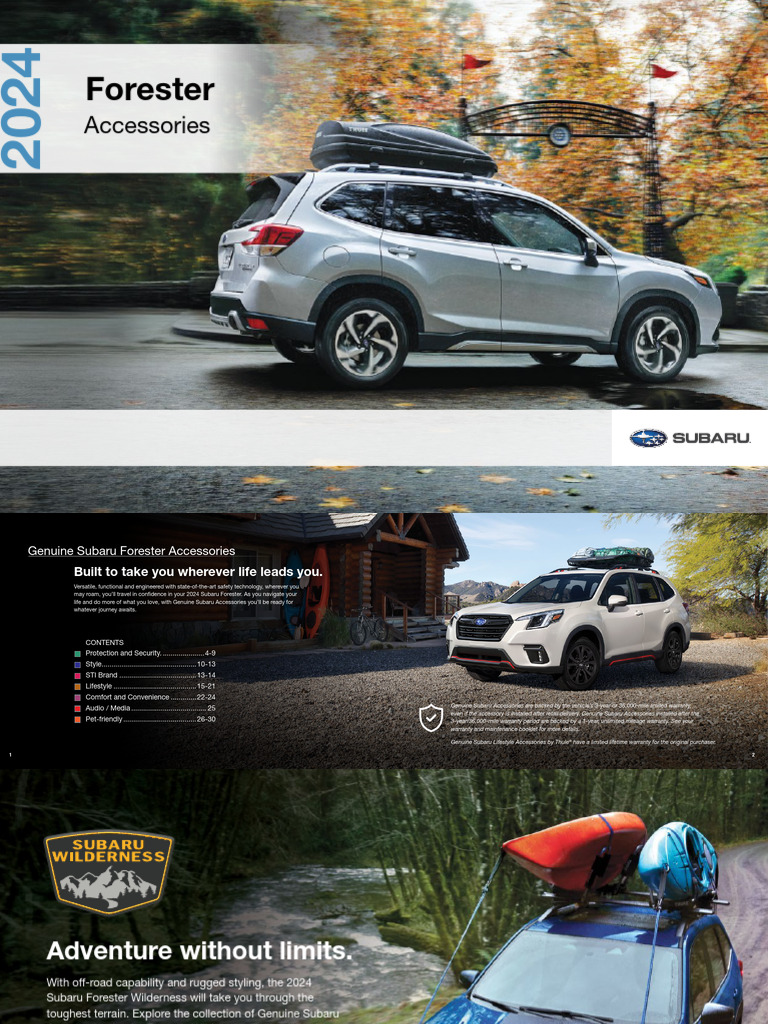2024 Forester Accessories Brochure 111023 | PDF | Trailer (Vehicle ...