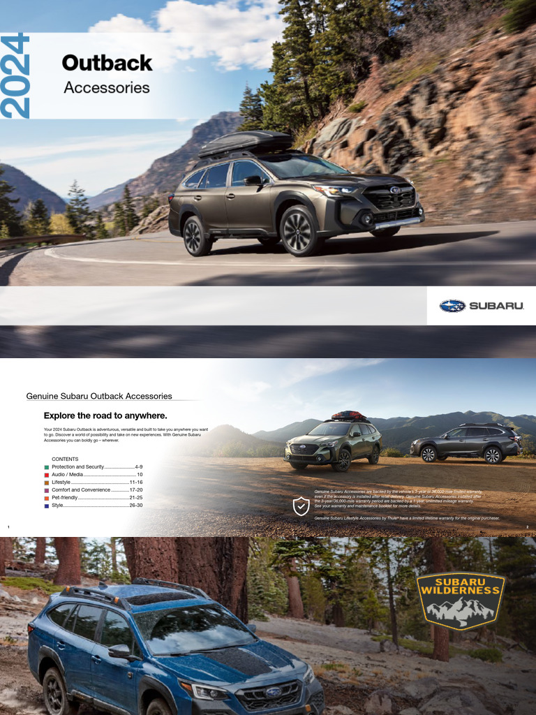 MY24 Outback Accessories Brochure | PDF | Trailer (Vehicle) | Land Vehicles