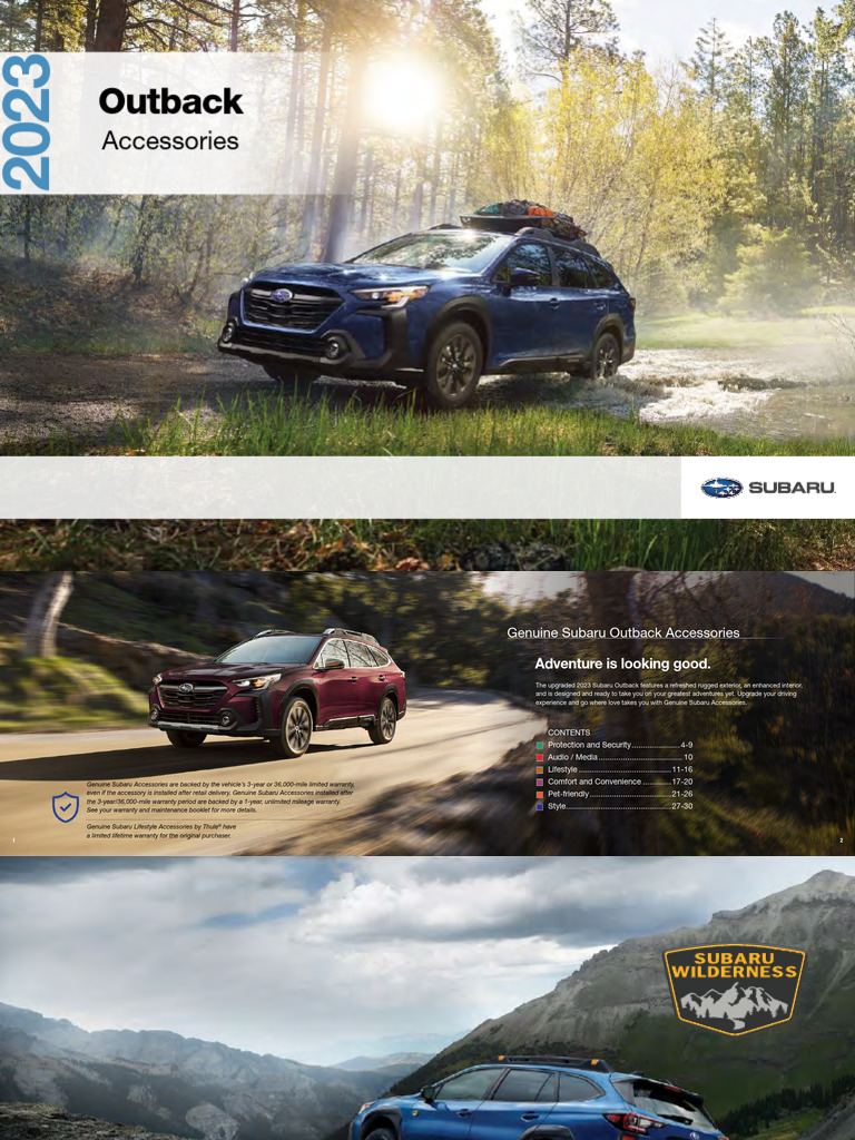 MY23 Outback Accessories Brochure | PDF | Trailer (Vehicle) | Land Vehicles