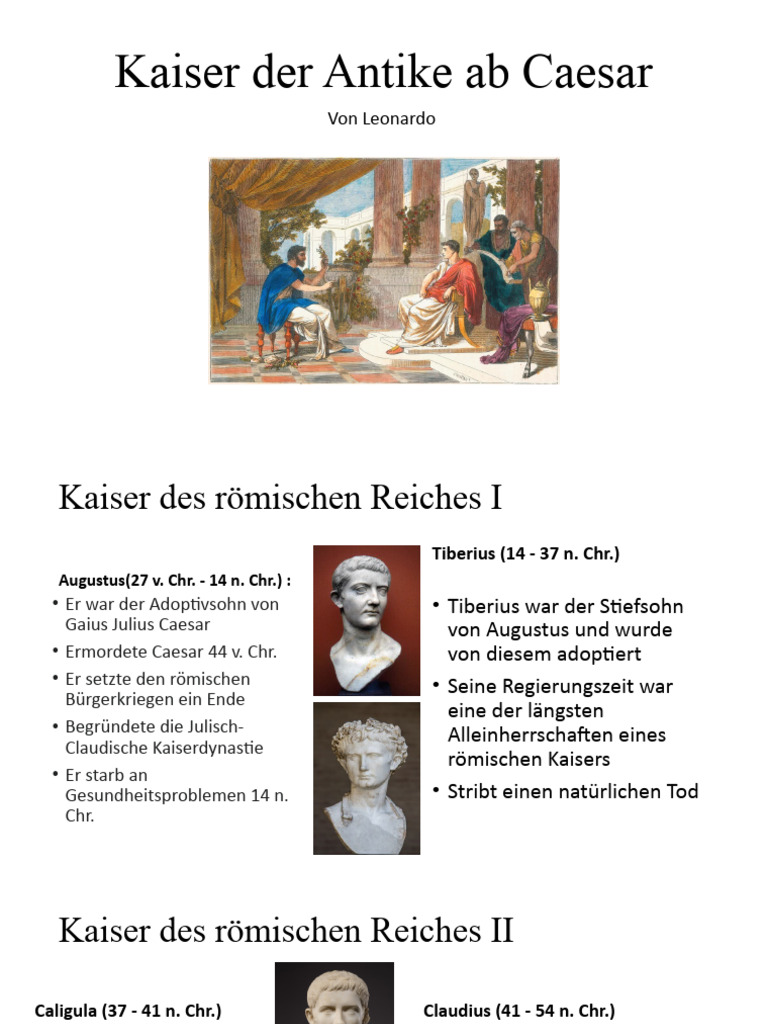 Kaiser Der Antike Ab Caesar | PDF