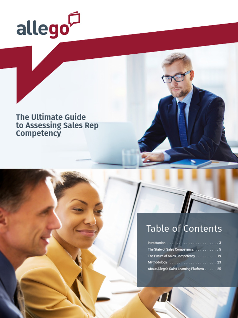 The Ultimate Guide Assessing Sales Rep Competency | PDF | Sales ...