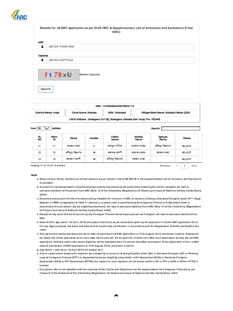 Final - NRC2 | PDF | Government And Personhood | Nationality Law