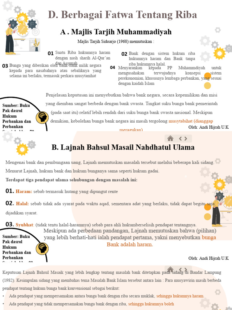 Fatwa Hukum Riba dan Bunga Bank Islam | PDF