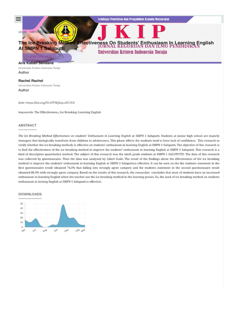 Ice Breaking Method in English Learning | PDF