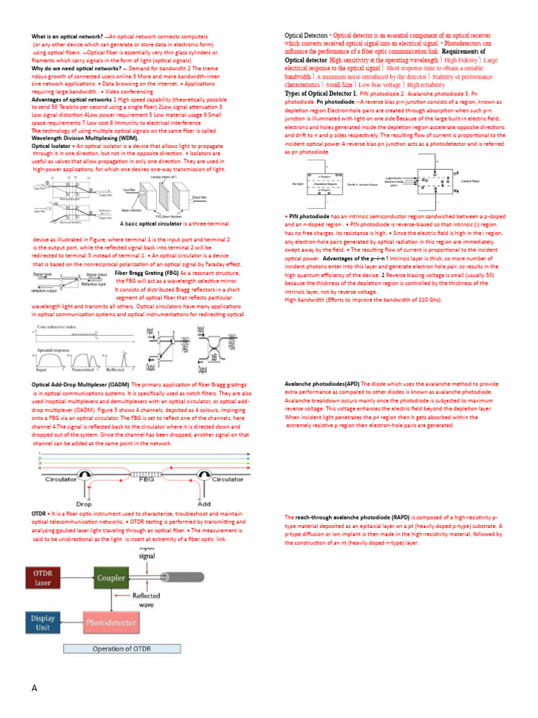 What Is An Optical Network11111111 | PDF | Optical Fiber | Electronics