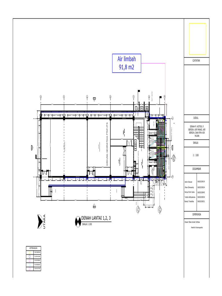 Denah Tempat Sampah Lantai 1, 2, 3 | PDF