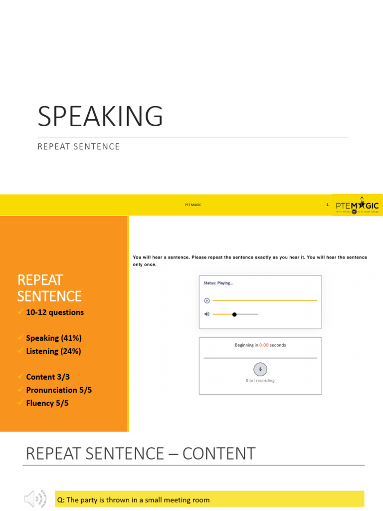 4.repeat Sentence | PDF