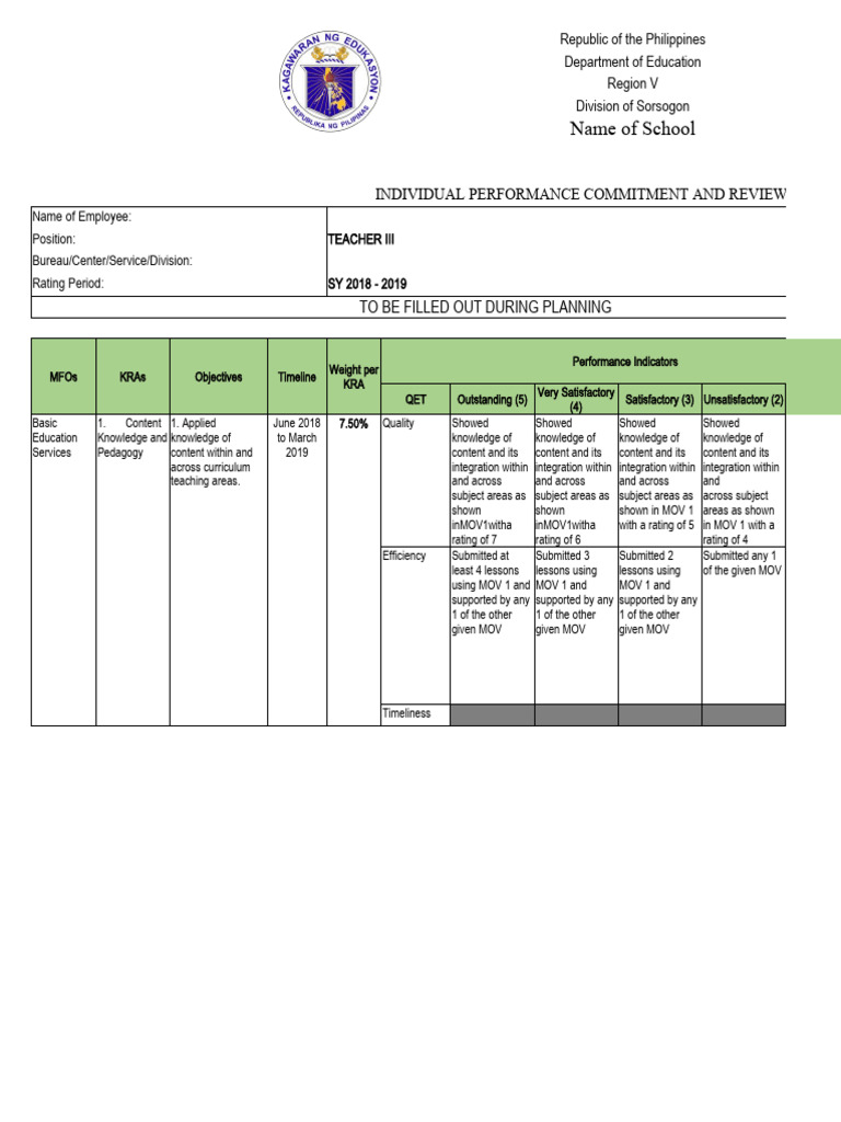 Automated IPCRF T1-T3-MT | PDF | Learning | Teachers
