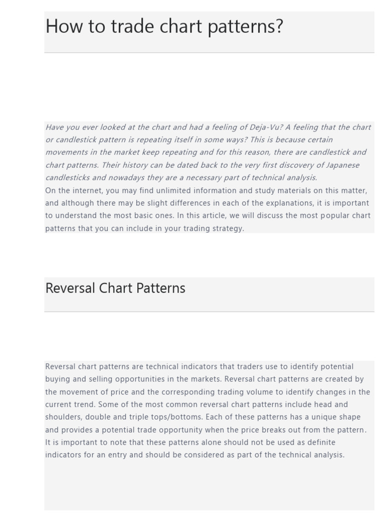 Patterns | PDF | Market Trend | Technical Analysis