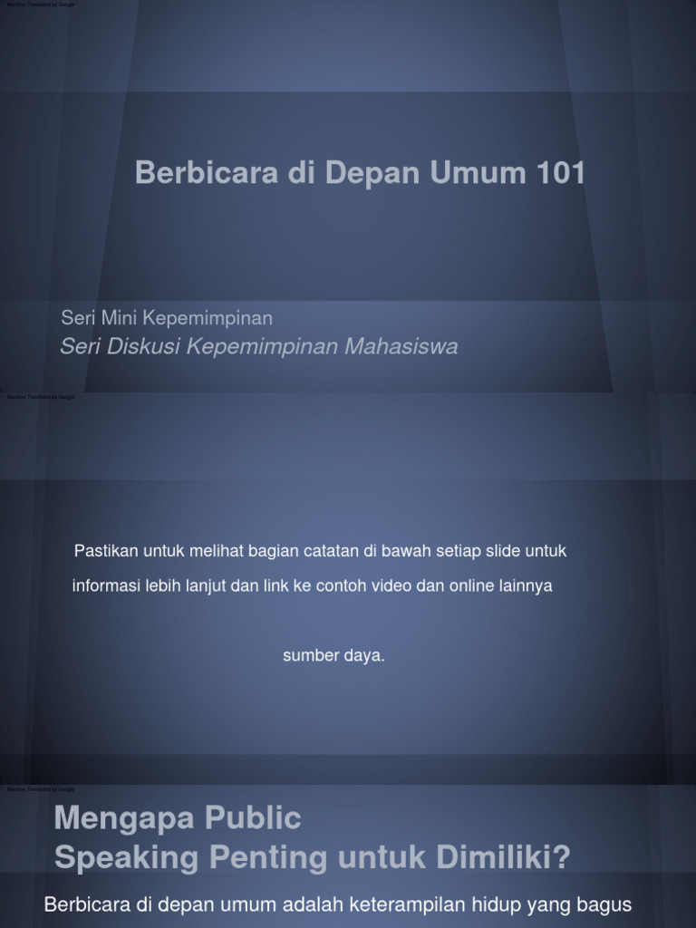 Public Speaking 101 | PDF