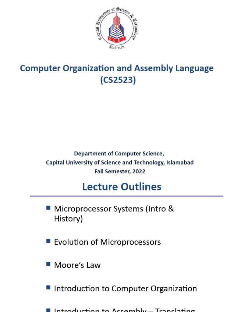 1 - Introduction To Computers and Computer Organization | PDF | Central Processing Unit ...