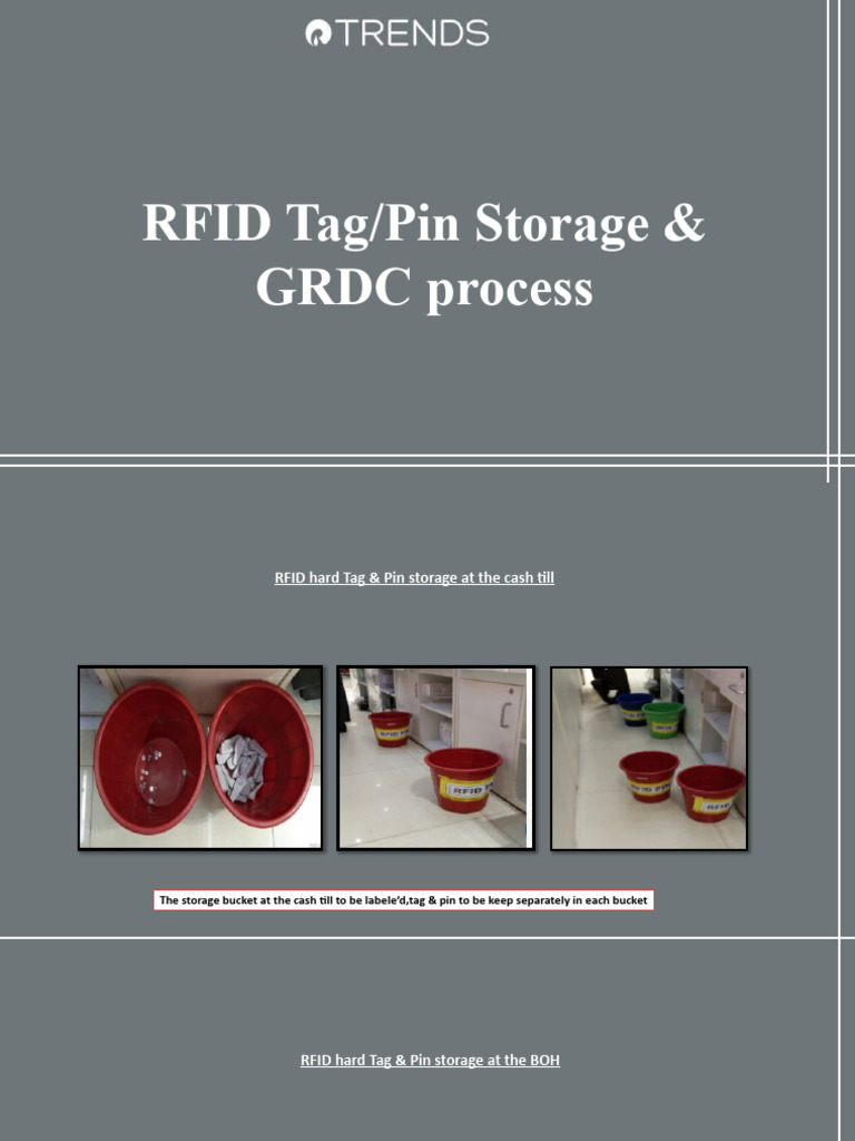 Store RFID Tag Storage & GRDC Process | PDF | Radio Frequency ...