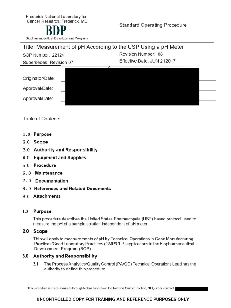 Measurement of PH According To The USP Using A PH Meter | PDF | Ph