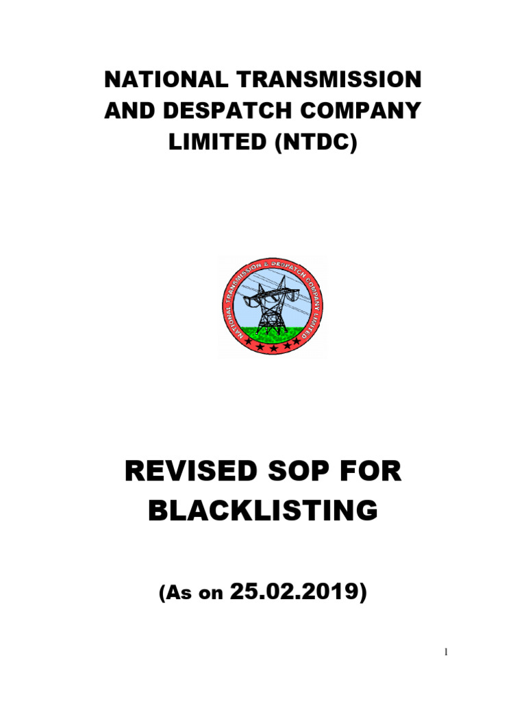 SOP For Blacklisting | PDF | Fraud | Legal Liability