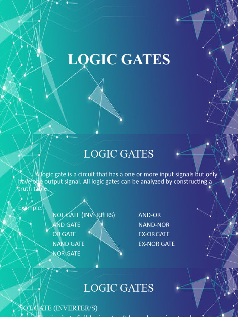 Logic Gates Pdf Logic Gate Computer Engineering