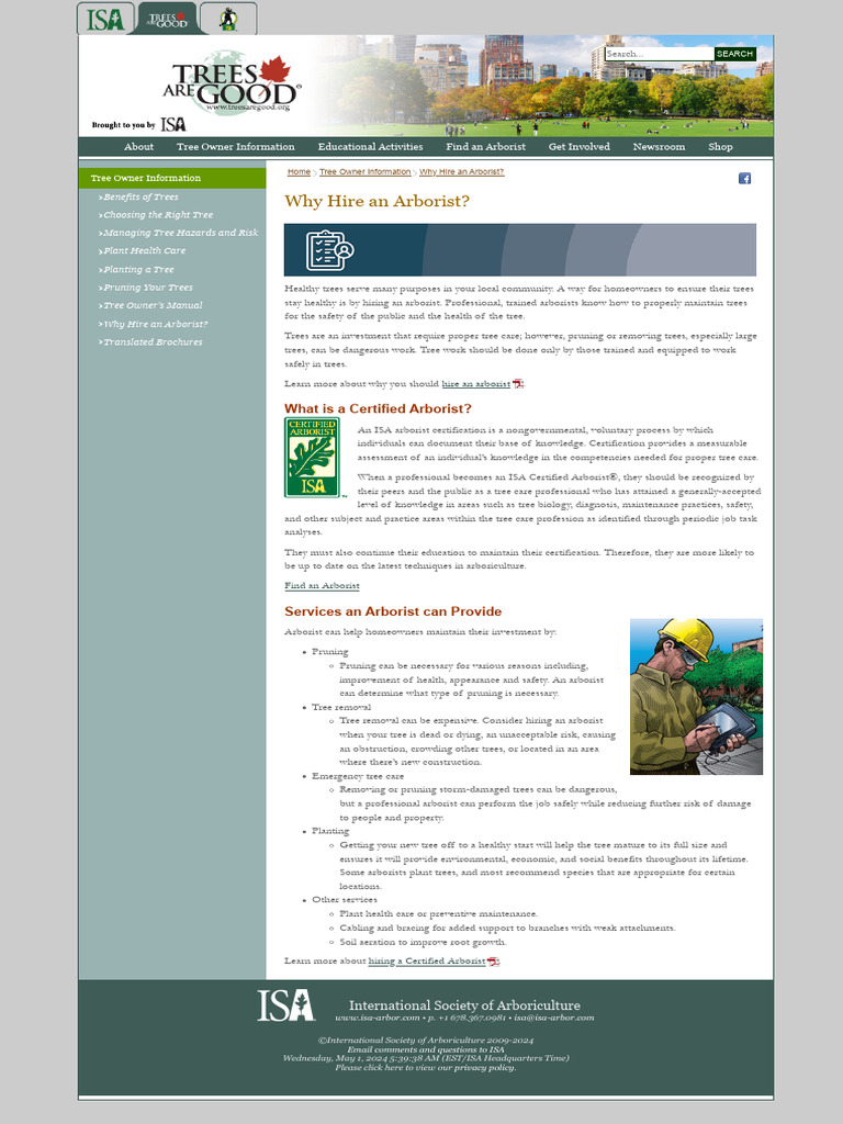 Why Hire An Arborist Pdf Pruning