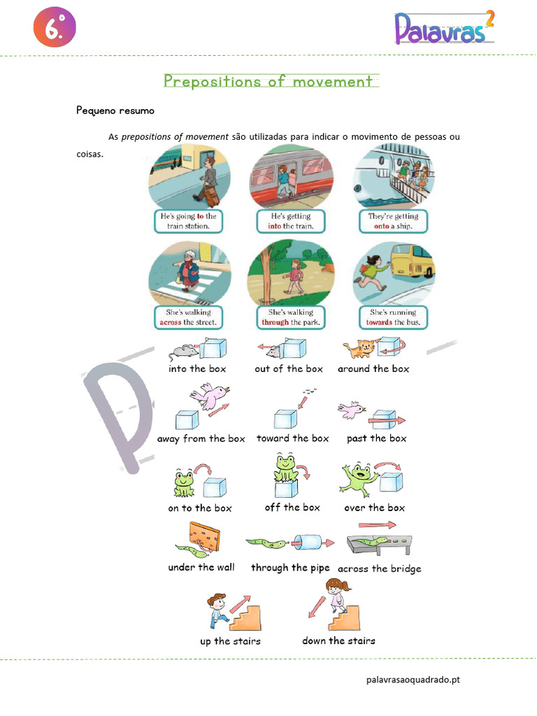 ING 19 - Prepositions of Movement | PDF