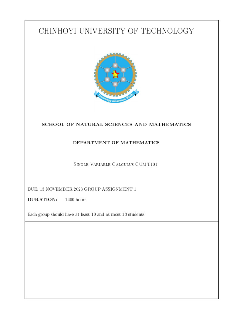 Cumt101 Ass 1 | PDF | Function (Mathematics) | Sequence