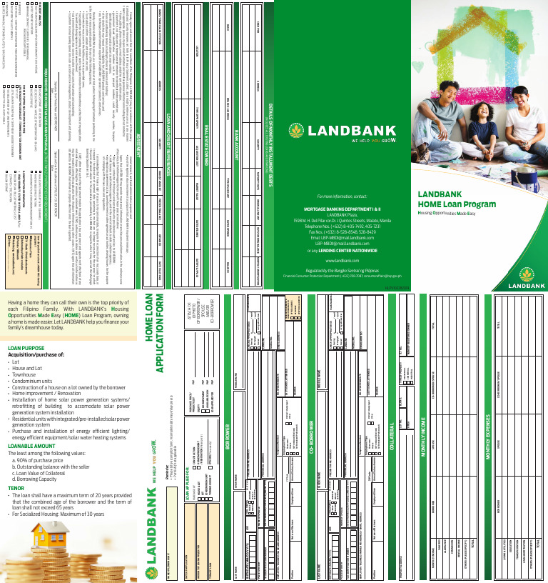 Fa Home Loan Application Form Brochure | Download Free PDF | Loans ...