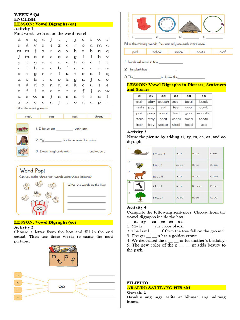 W5Q4 Worksheet | PDF