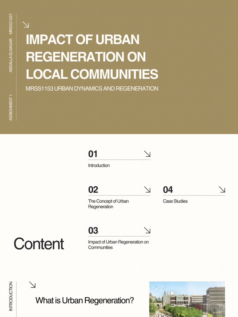 Impact of Urban Regeneration On Local Communities | PDF