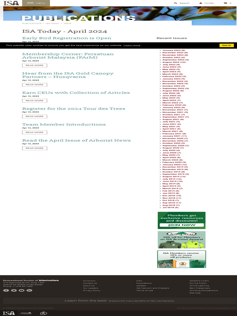 April 2024 International Society Of Arboriculture Pdf Trees