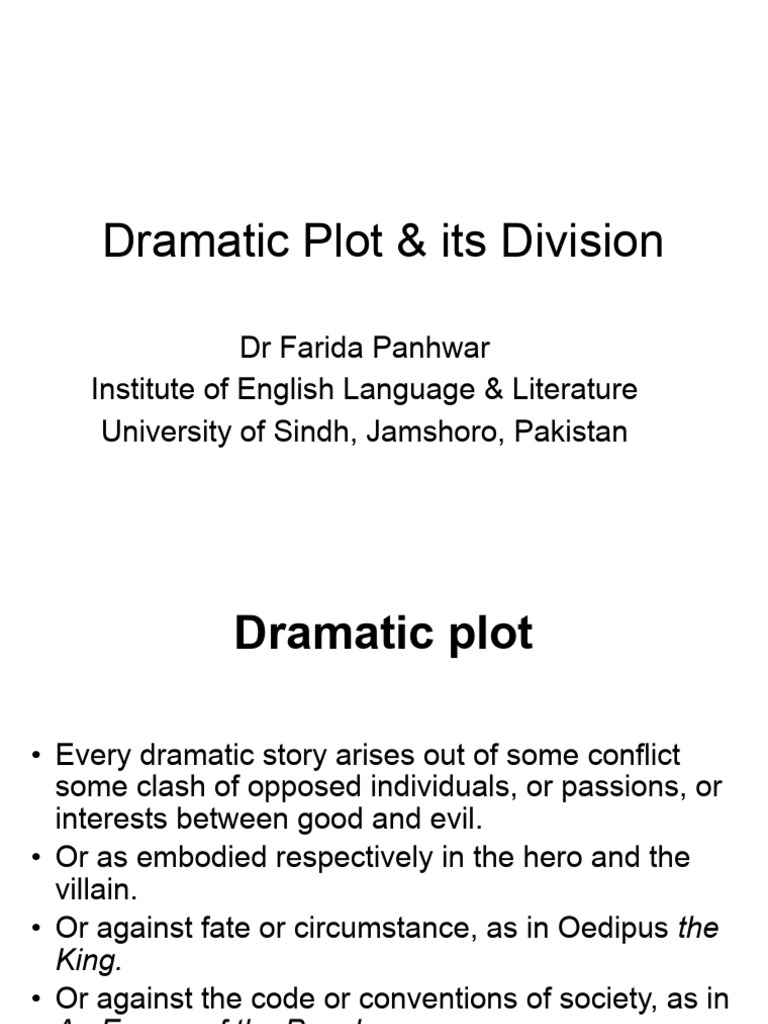 Dramatic Plot & Its Division | PDF | Plot (Narrative) | Characters In Romeo And Juliet