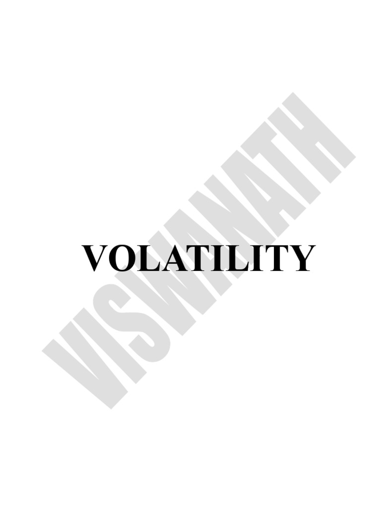 VOLATILITY | PDF