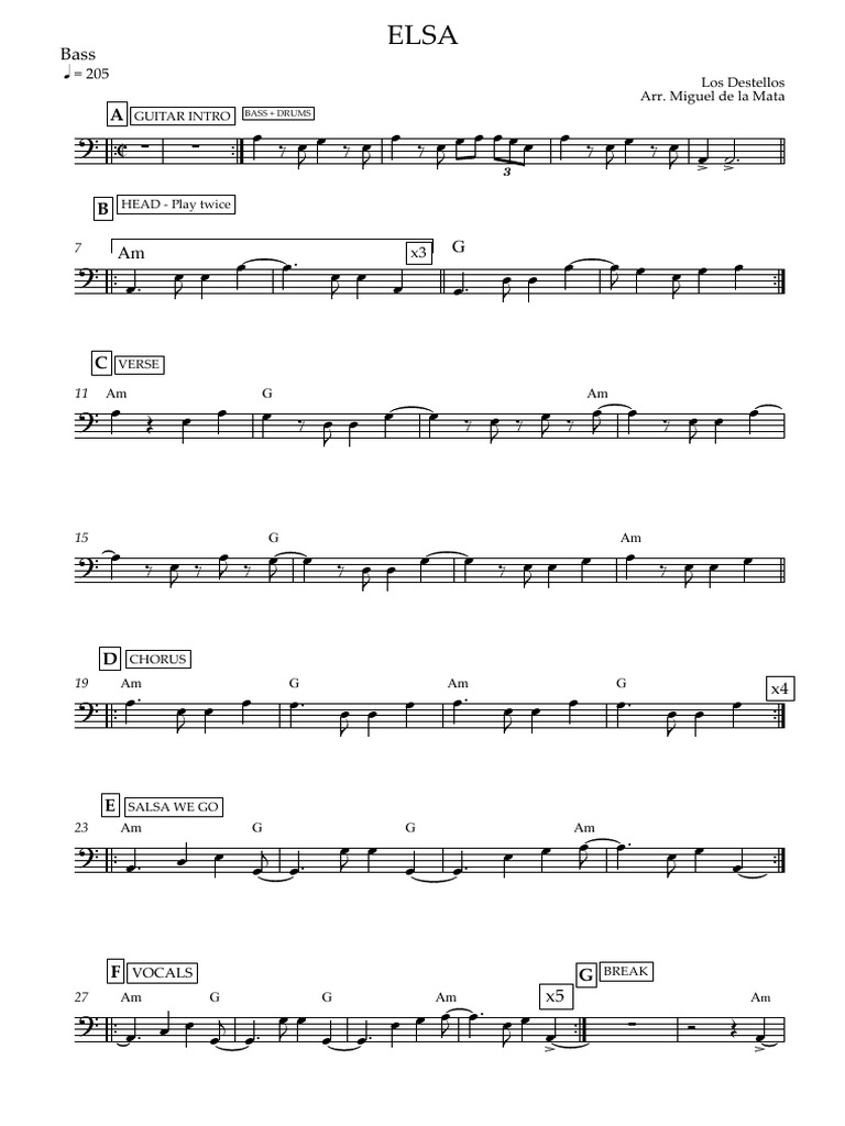 Bareto - Elsa - Bass | PDF