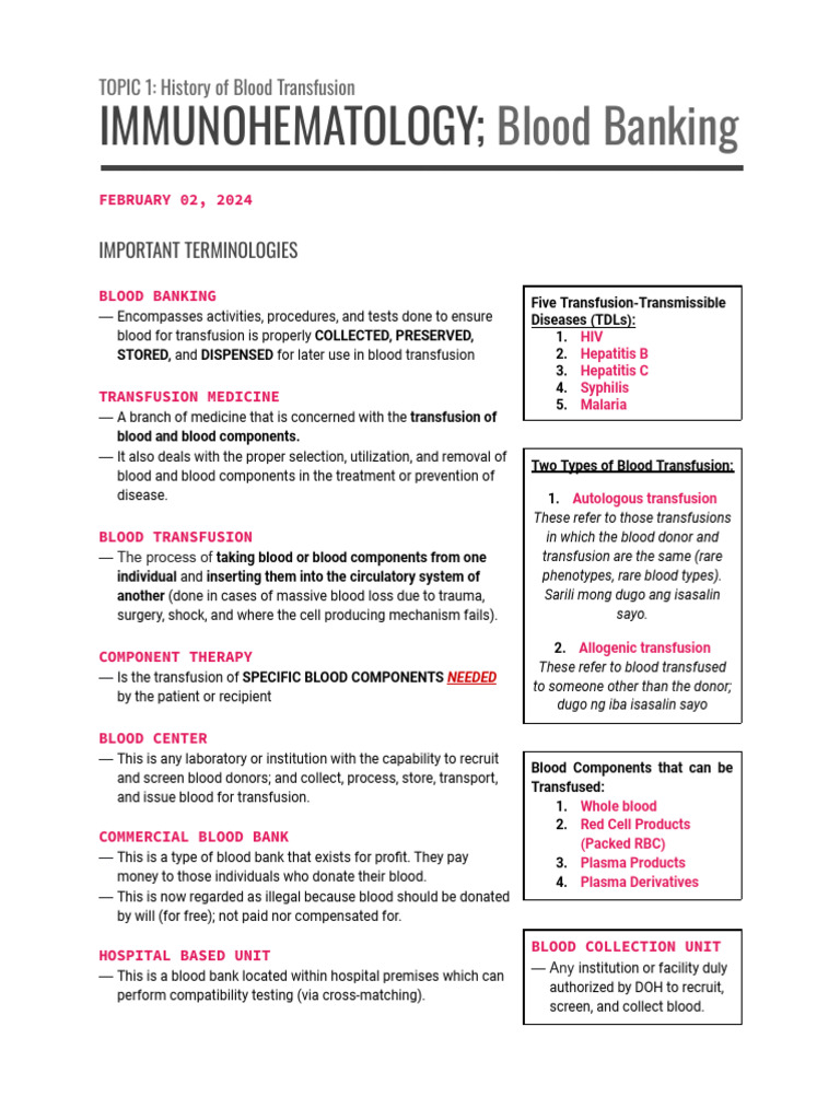 History of Blood Transfusion | Download Free PDF | Blood Transfusion | Blood Type