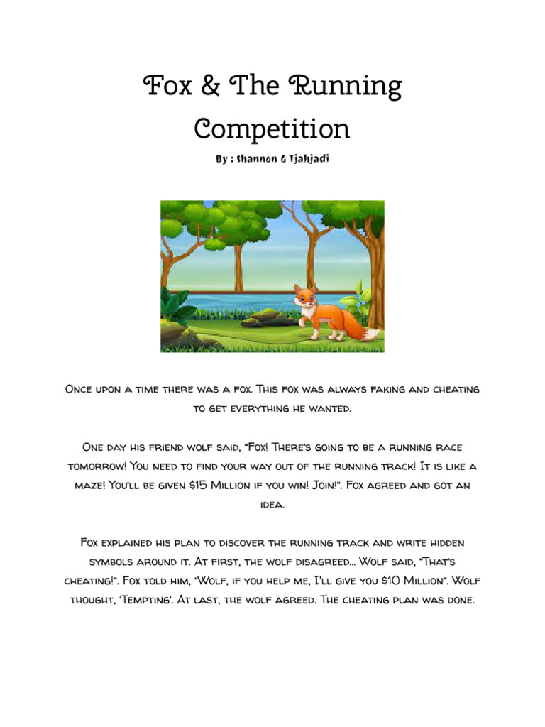 Fox & The Running Competition | PDF