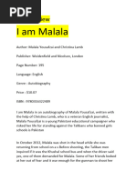 A Schoolgirl's Diary From I AM MALALA | PDF | Malala Yousafzai