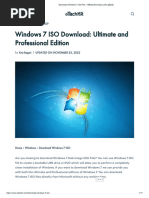 Windows 7 ISO File - Ultimate & Professional Edition (32 - 64 Bit ...