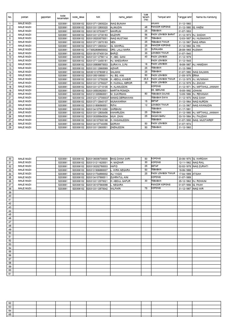 Male Mudi Baru | PDF