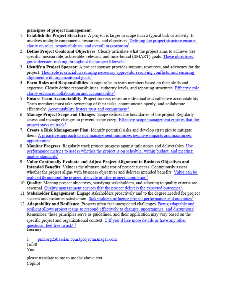 Principles of Project Management | PDF | Pensamiento sistémico | Economias