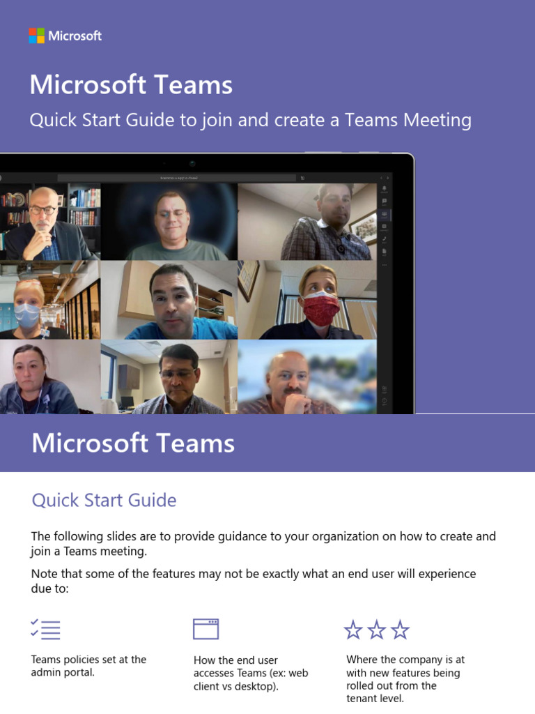 Microsoft Teams Meeting Guide | PDF | Application Software | Microsoft ...