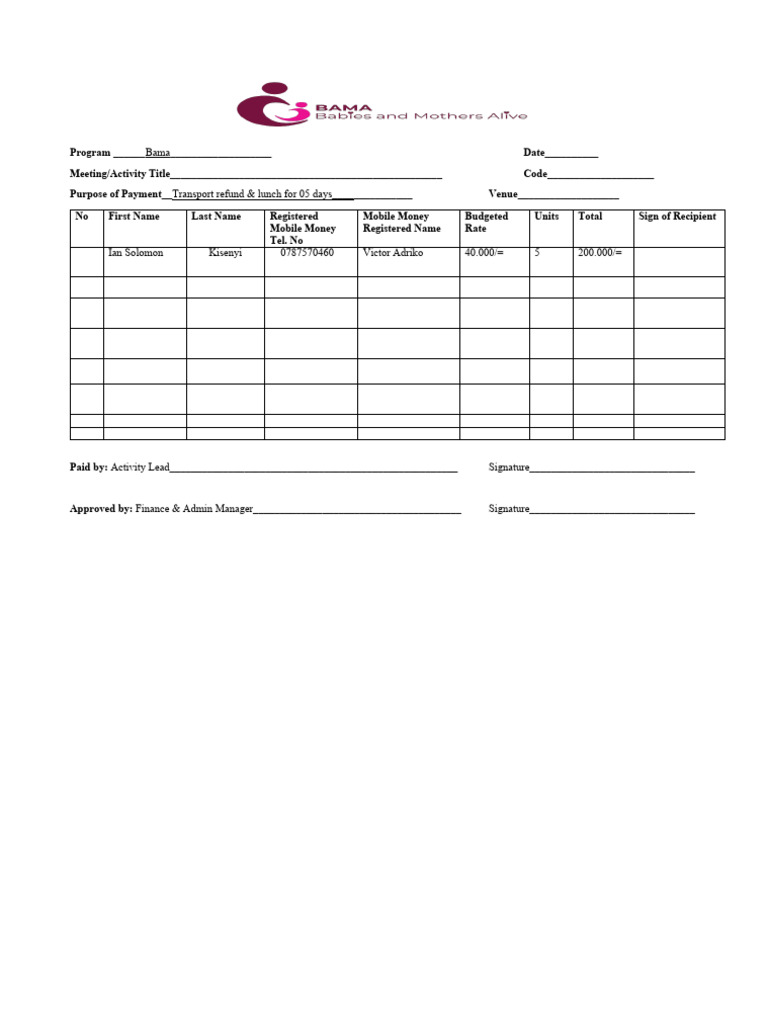 Cash Request Docs2 | PDF