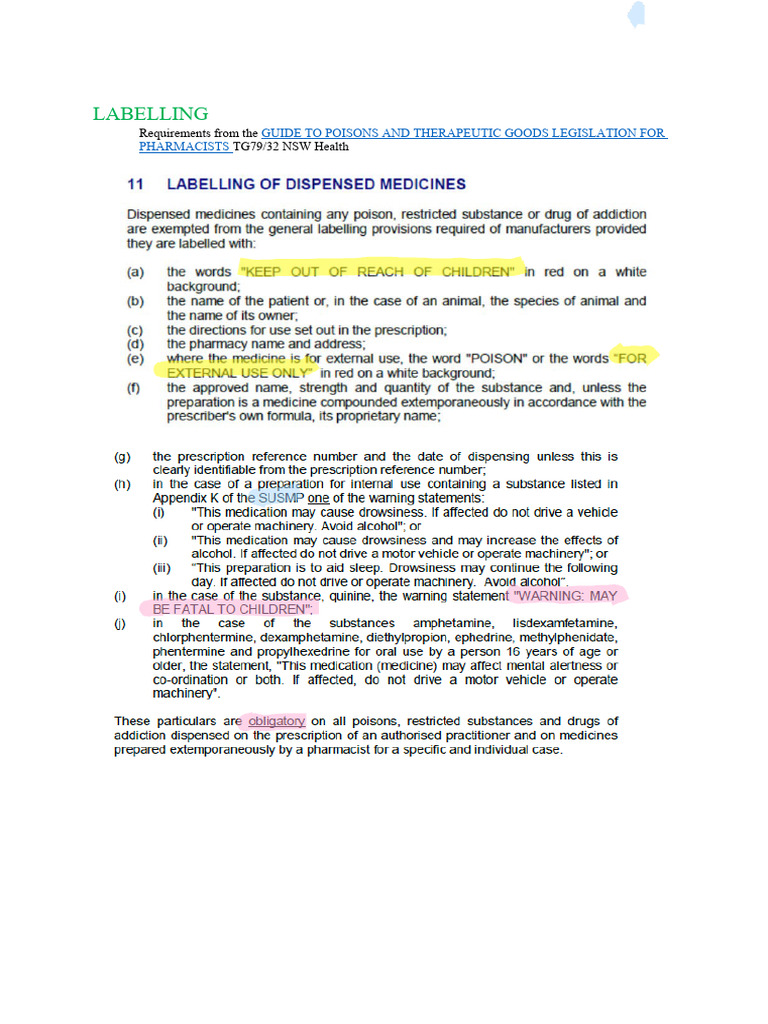 4.2 Writing Label Checklist | PDF