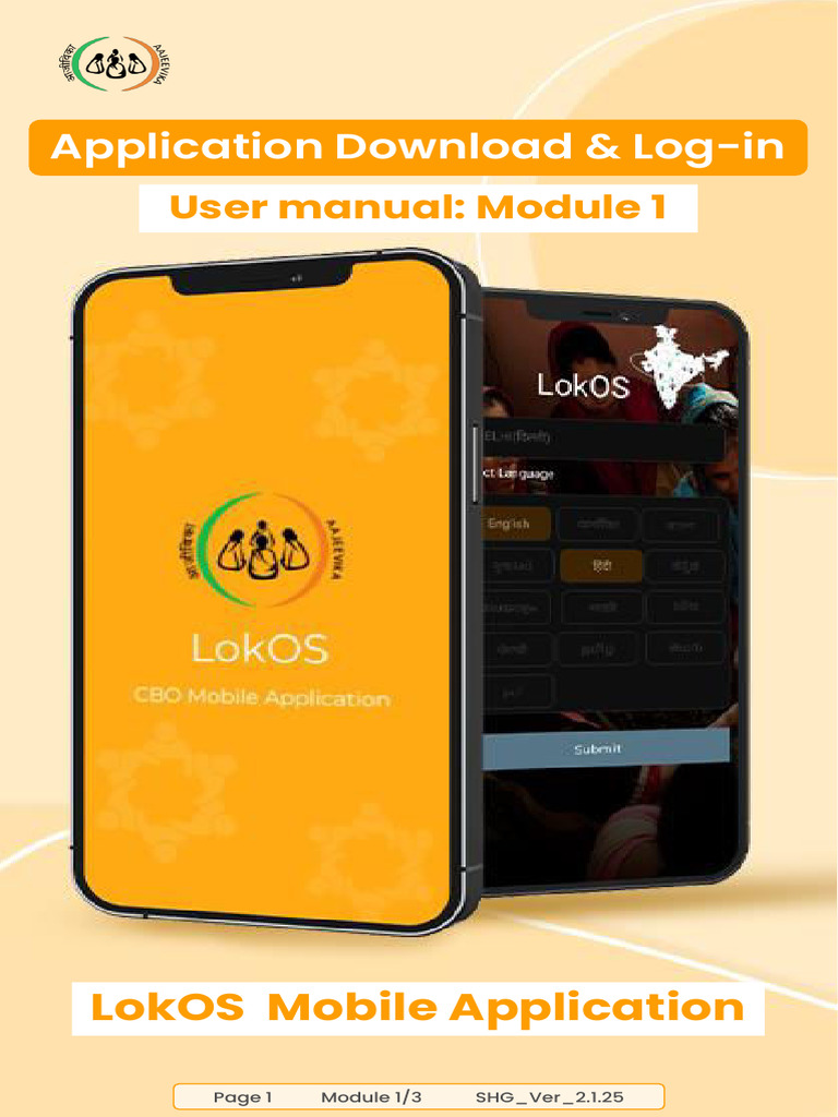 SHG User Manual Module 1 - Application Download - Log-In | PDF | Mobile App | Personal ...