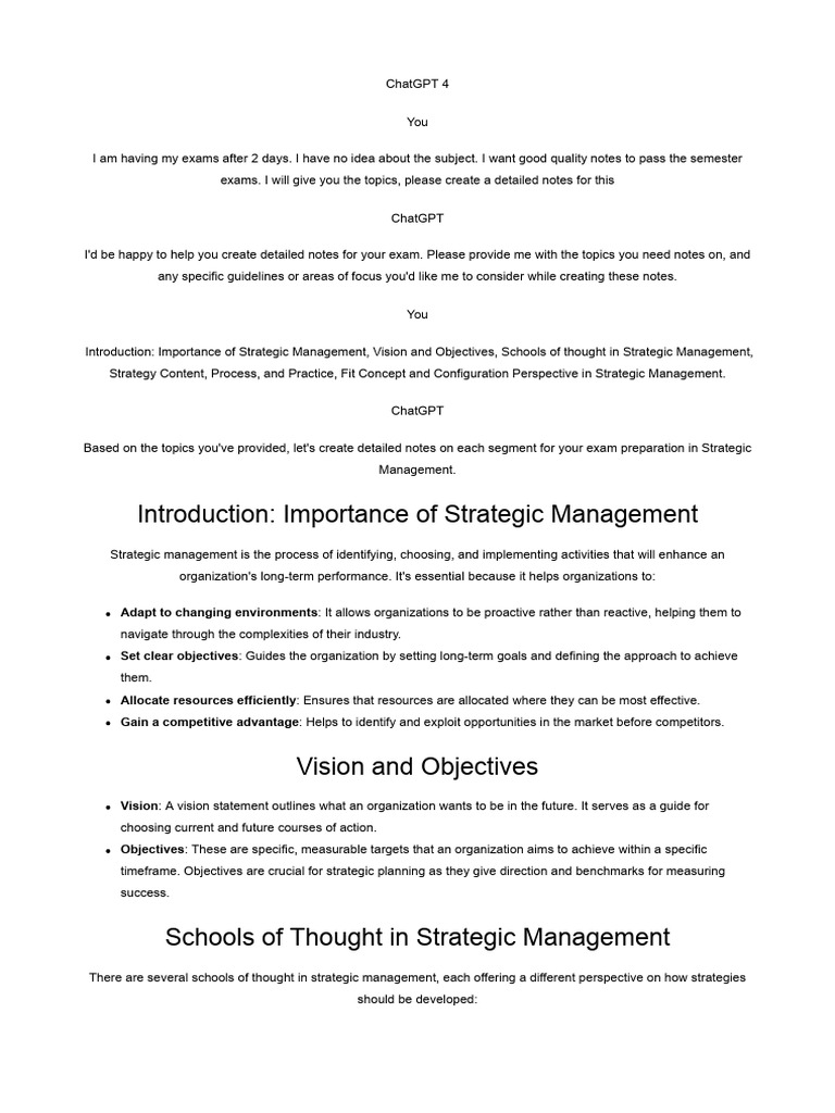Syllabus Overview Business Strategy | PDF | Strategic Management ...