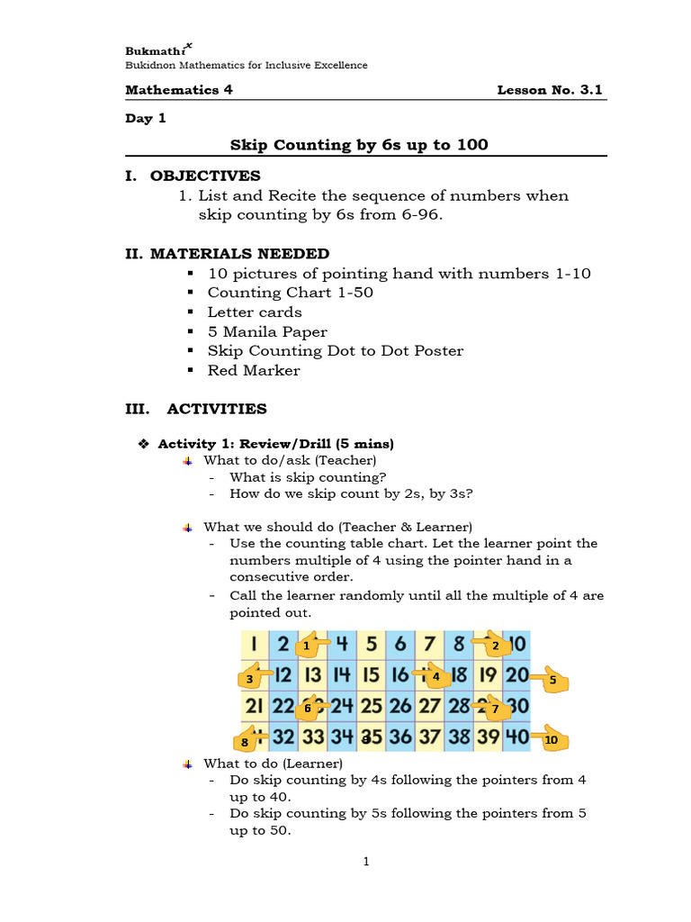 Lesson 3.1 - Bukmathix | Download Free PDF | Learning | Teaching