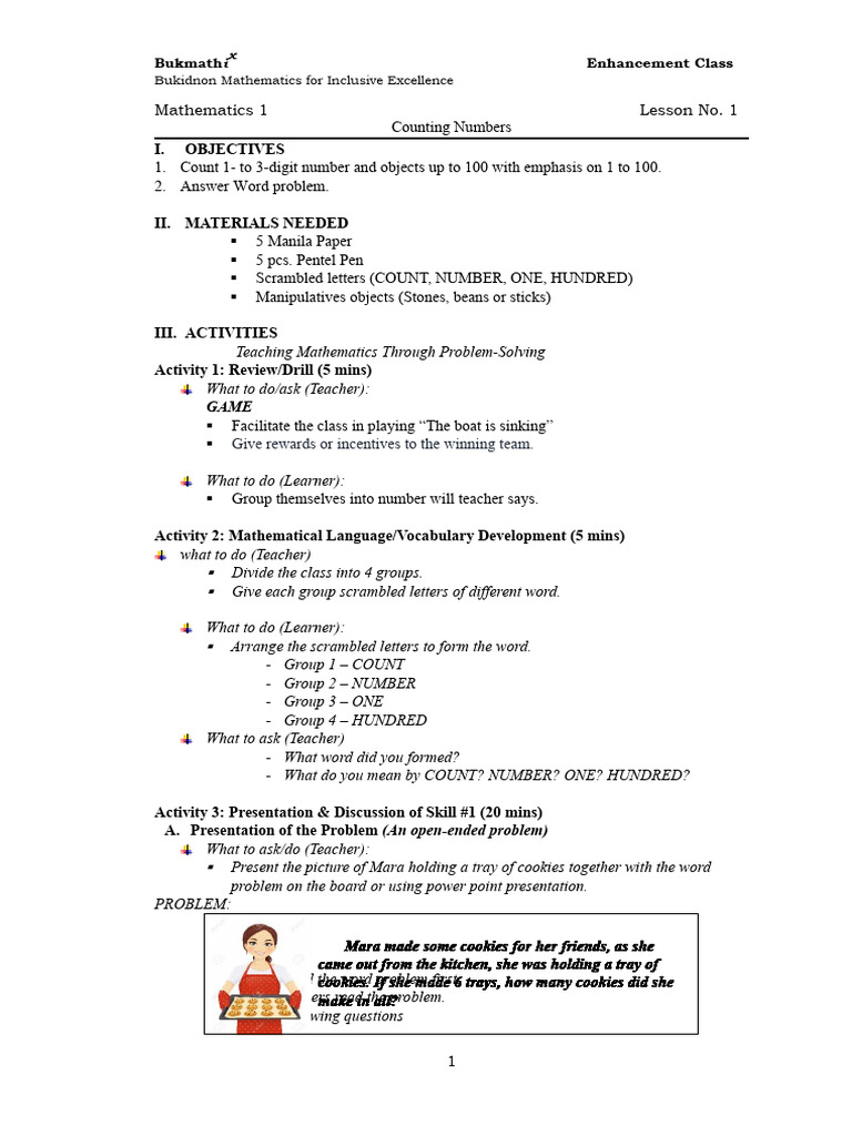 Math4 LP EnhC Lesson1 V1 | PDF | Learning | Mathematics