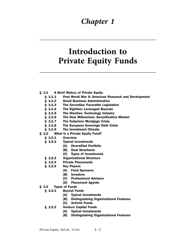 #173022 - Private Equity Funds 2d Ed - 20161108164338 | PDF | Private Equity | Investment Fund