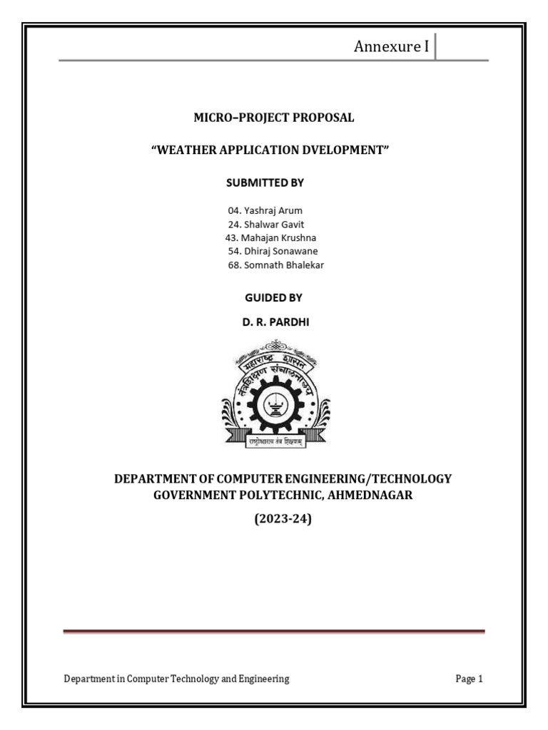 Sen Proposal | PDF | User Interface | Weather Forecasting